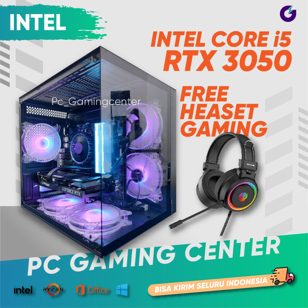 Jual PC Gaming Editing Live Streaming Fullset i5 Ram 16GB VGA 4GB SSD ...