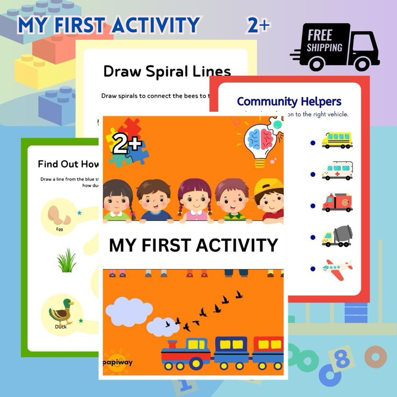 Jual worksheet 40 halaman full color souvenir ultah melatih motorik ...