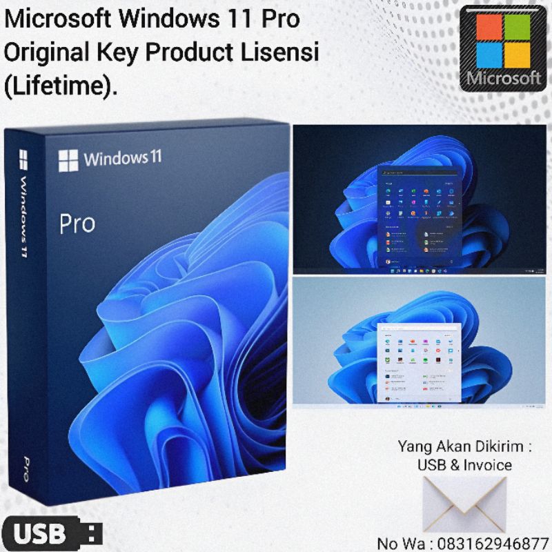 Jual Microsoft Windows 11 Professional Original Key Product Lisensi ...