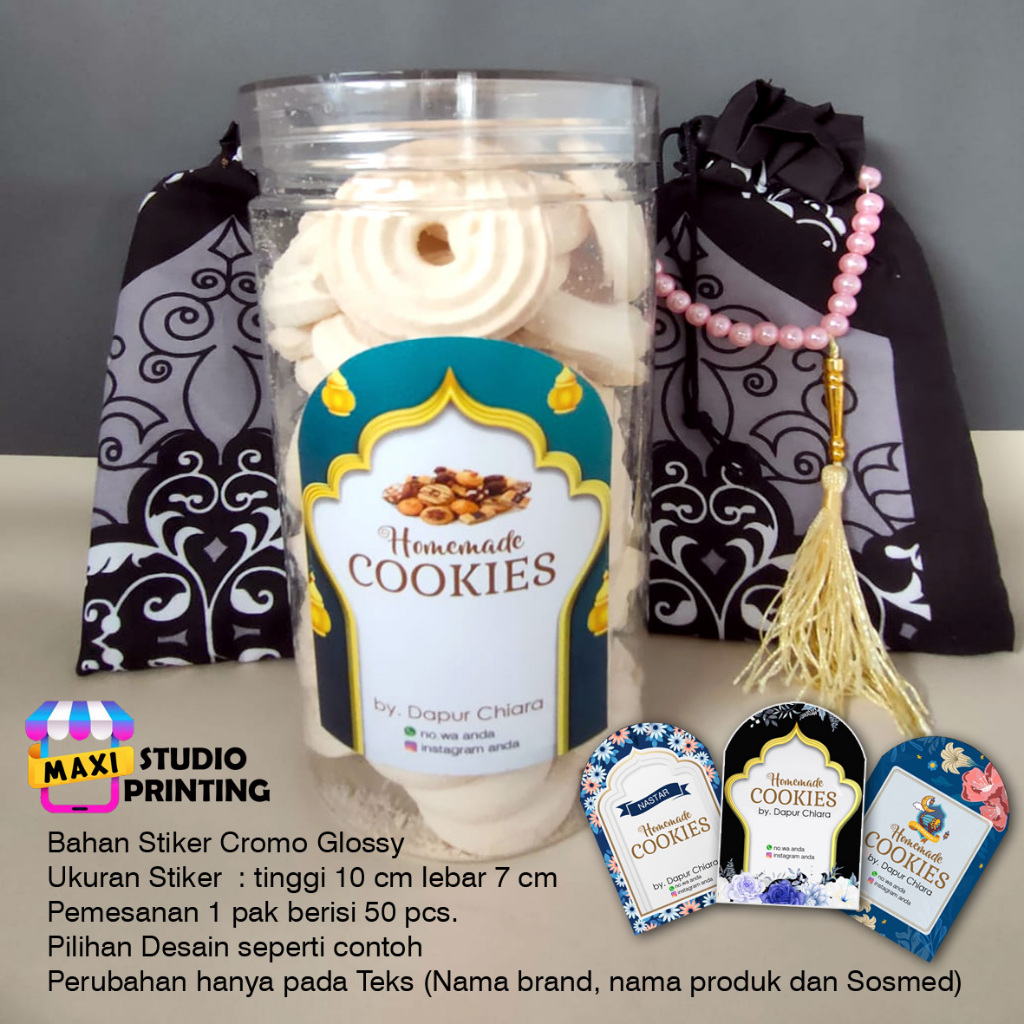 Jual STIKER LABEL TOPLES KUE KERING LEBARAN / STICKER HAMPERS IDUL ...