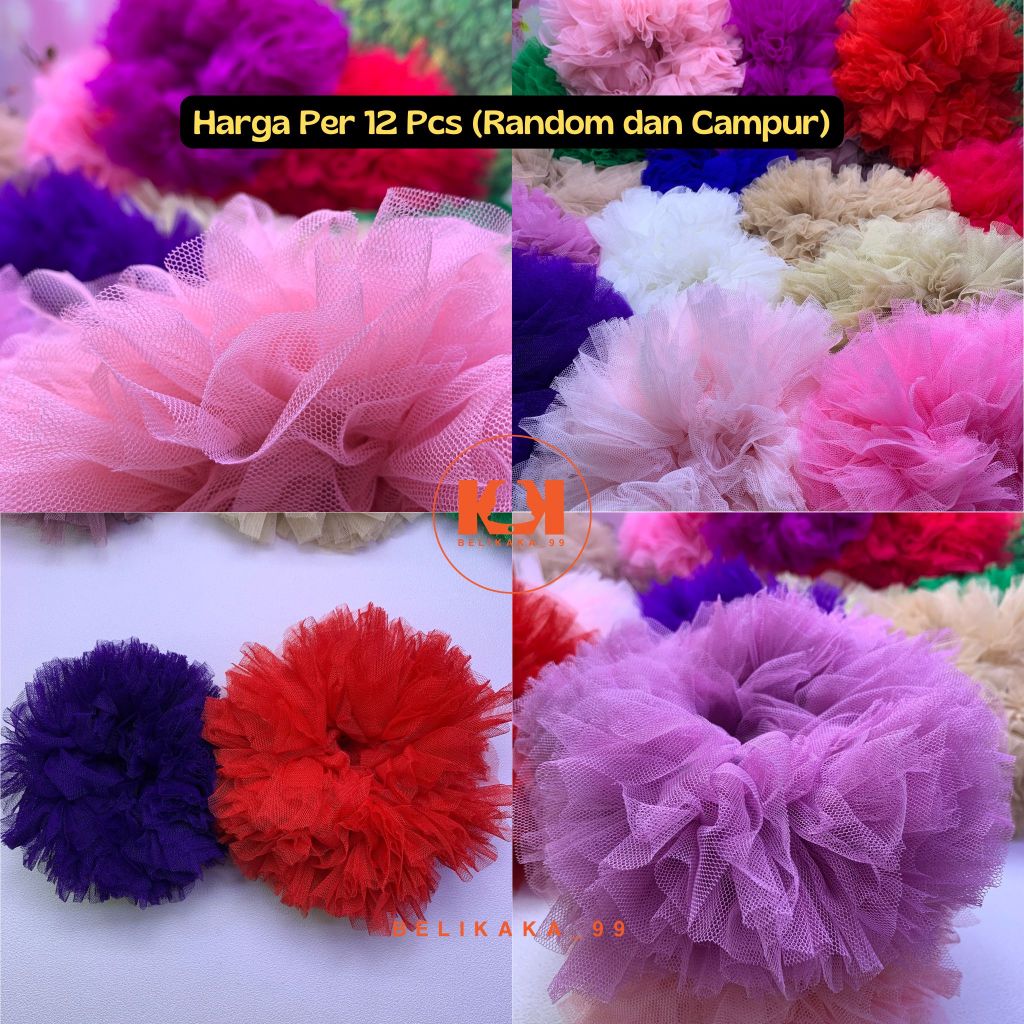 Jual (12 PCS) IKAT RAMBUT CEPOL HIJAB BESAR ANTI PUSING BAHAN KAIN TILE ...