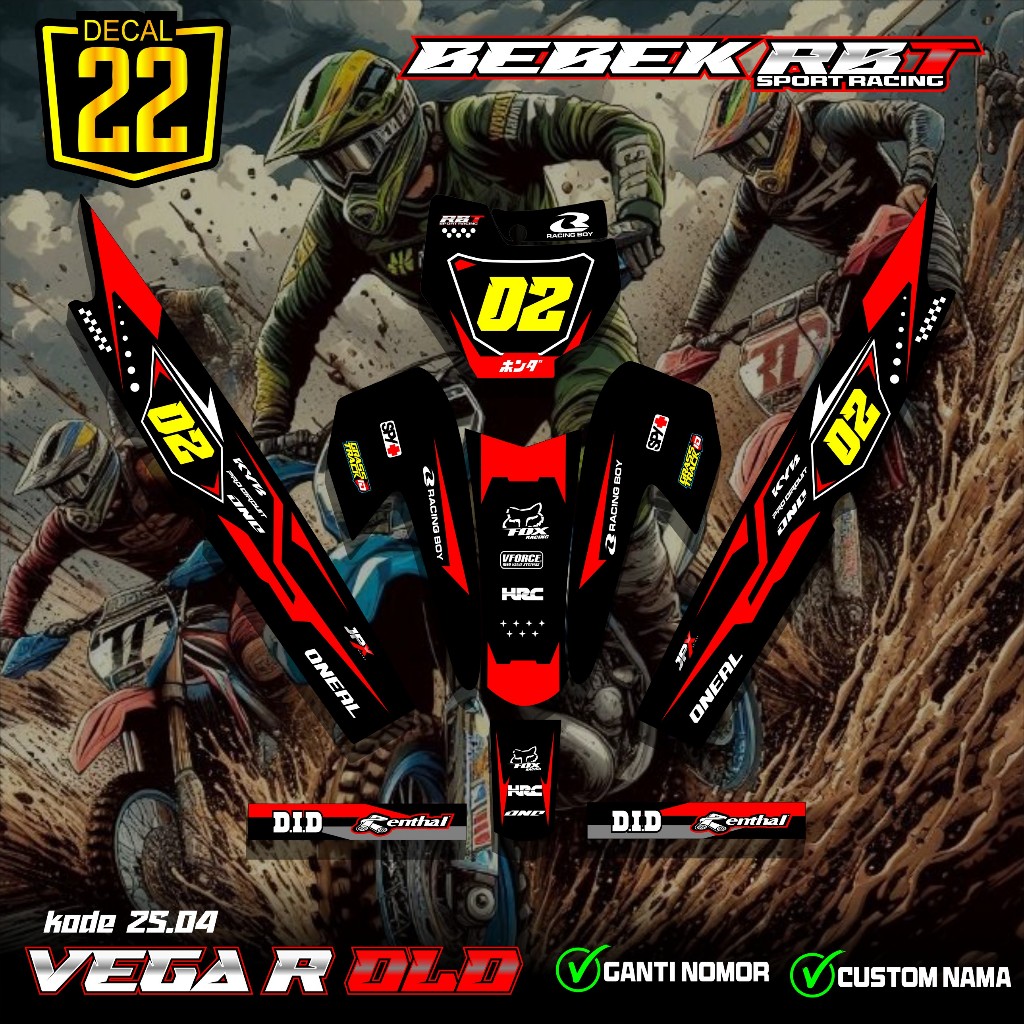 Jual (COD) Stiker Striping Yamaha VEGA R OLD MOTOR RBT BEBEK MODIF ...