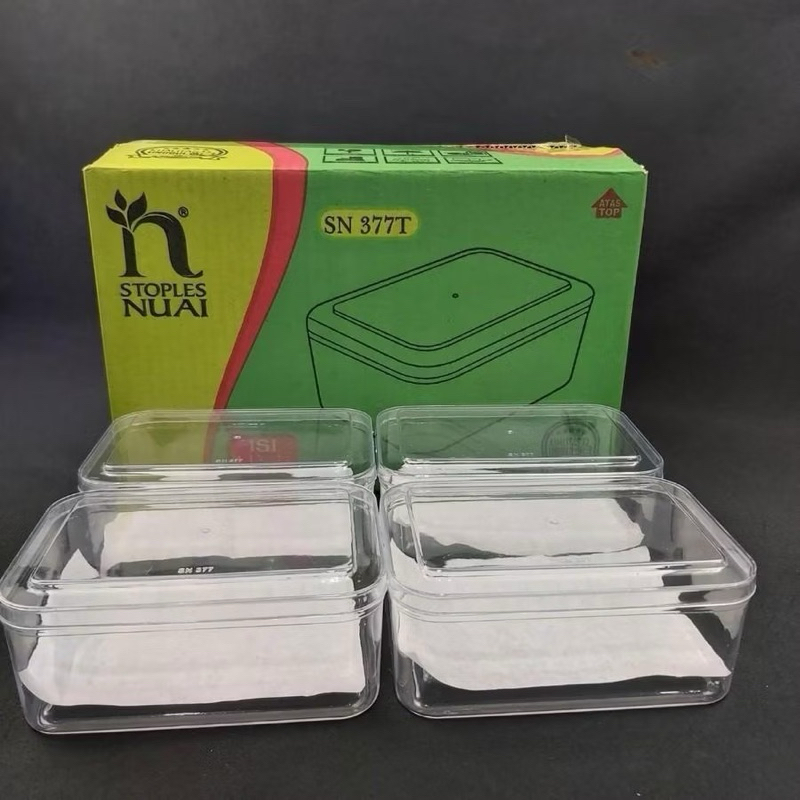 Jual Toples Nuai Model Persegi Panjang SN 377 / Toples Kue Kering ...