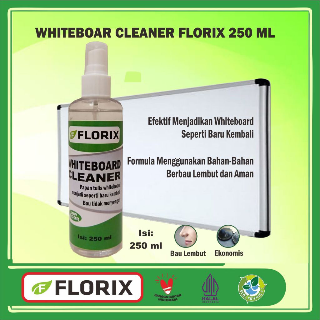 Jual Whiteboard Cleaner/Pembersih Papan Tulis "Florix" 250 ml | Shopee ...