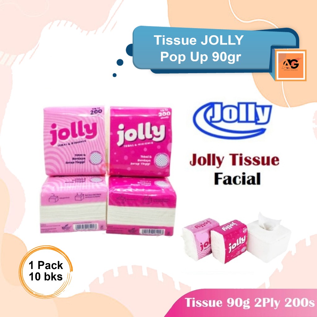 Jual TISU KOTAK KULINER | TISSUE JOLLY POP UP 90gr | 2 ply | 200 sheet ...