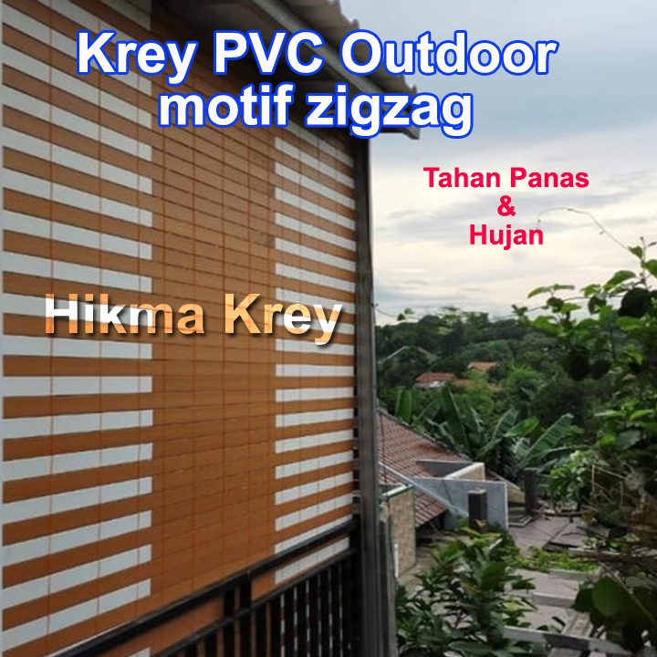 Jual Krey PVC Outdoor Motif Zigzag Tahan Panas & Hujan Tirai Pvc Edging ...