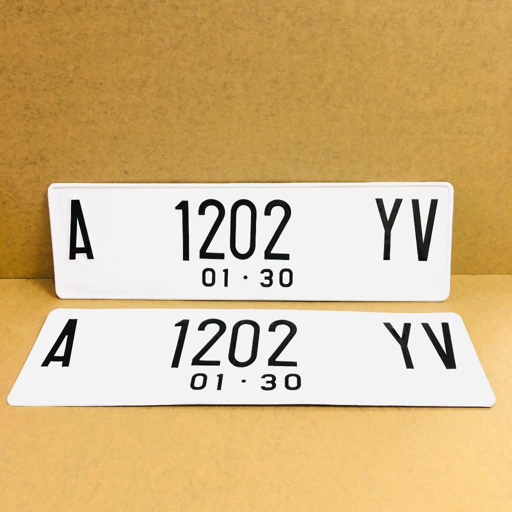 Jual nempah pelat nomor mobil font baru / lama plat nomor mobil ...