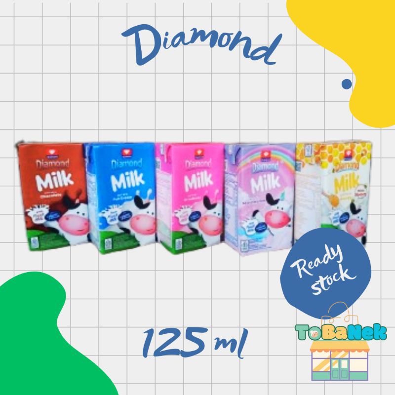 Jual Susu Diamond Milk 125 ml susu uht diamond 125 ml | Shopee Indonesia