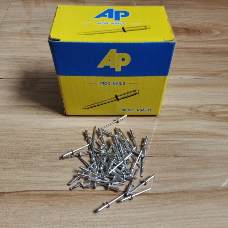 Jual Paku Rivet AP 540 ( 4mm x 11mm ) Paku Ripet AP 540 (PACK/BOX ...