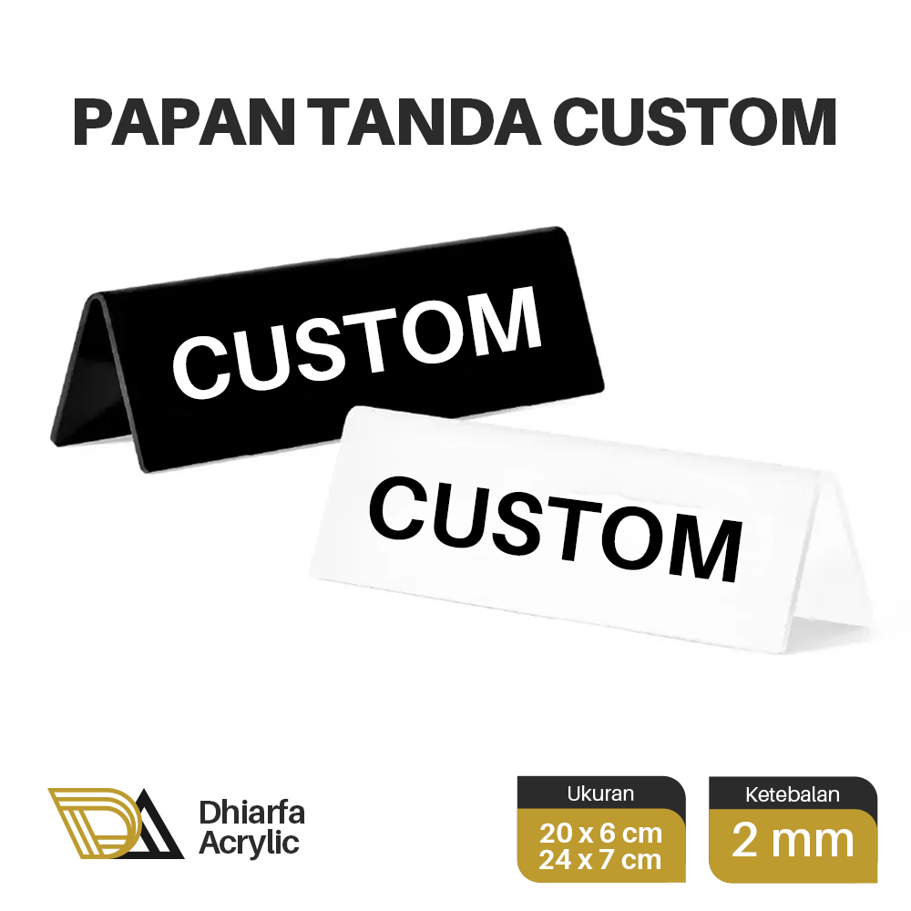 Jual Papan Penanda Meja Custom Akrilik – Signage Papan Penanda | Shopee ...