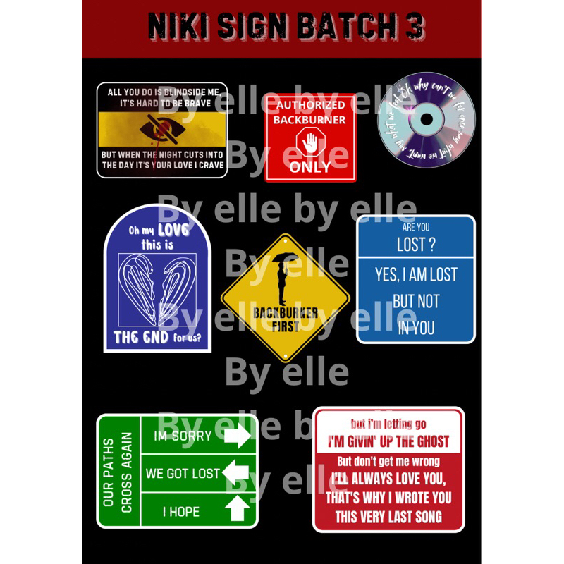 Jual Niki Sign keychain batch 3(CLOSE 1-02-2025 pukul 23.59WIB ...