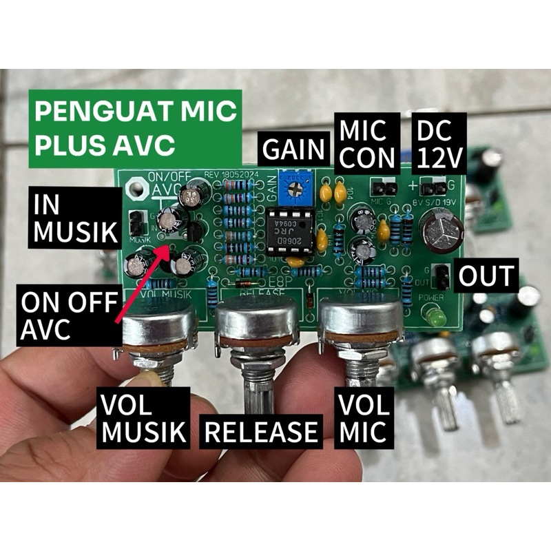 Jual PENGUAT MIC AVC OPAMP MONO | Shopee Indonesia