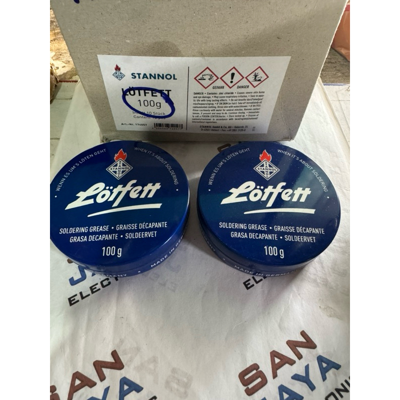Jual Pasta Solder Soder Stannol Lotfett Lofet Lotfet 100 gram | Shopee ...