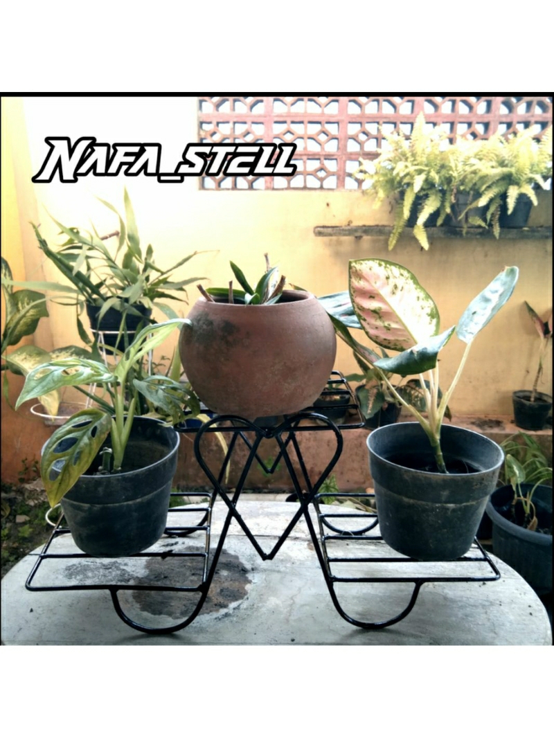 Jual RAK BUNGA MINI SUSUN 3 MOTIF LOVE / RAK BUNGA SUSUN / RAK BUNGA ...
