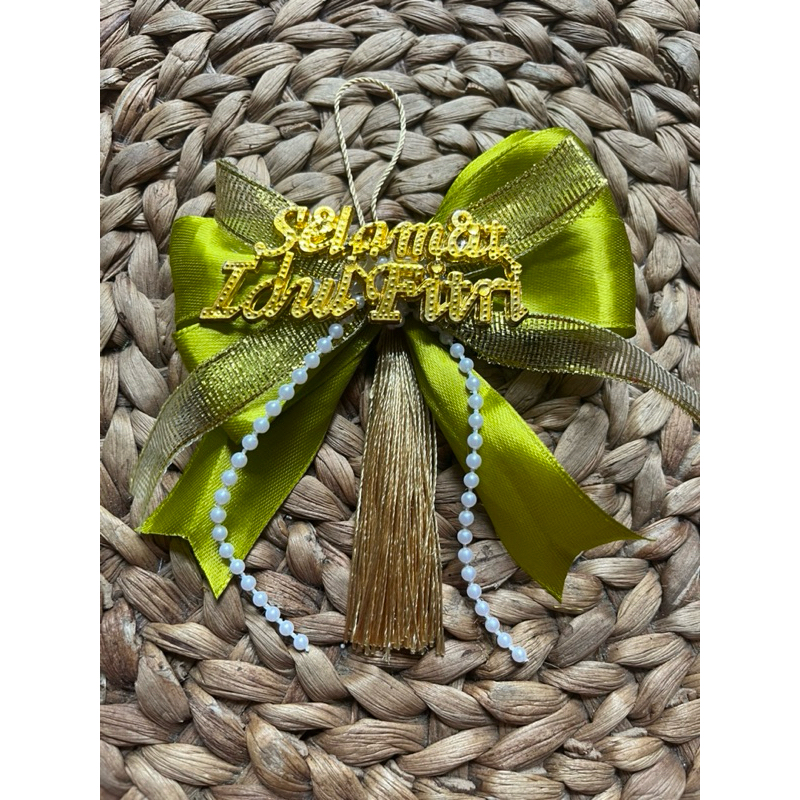 Jual pita idul fitri kartu ucapan Lebaran pita hampers Lebaran | Shopee ...
