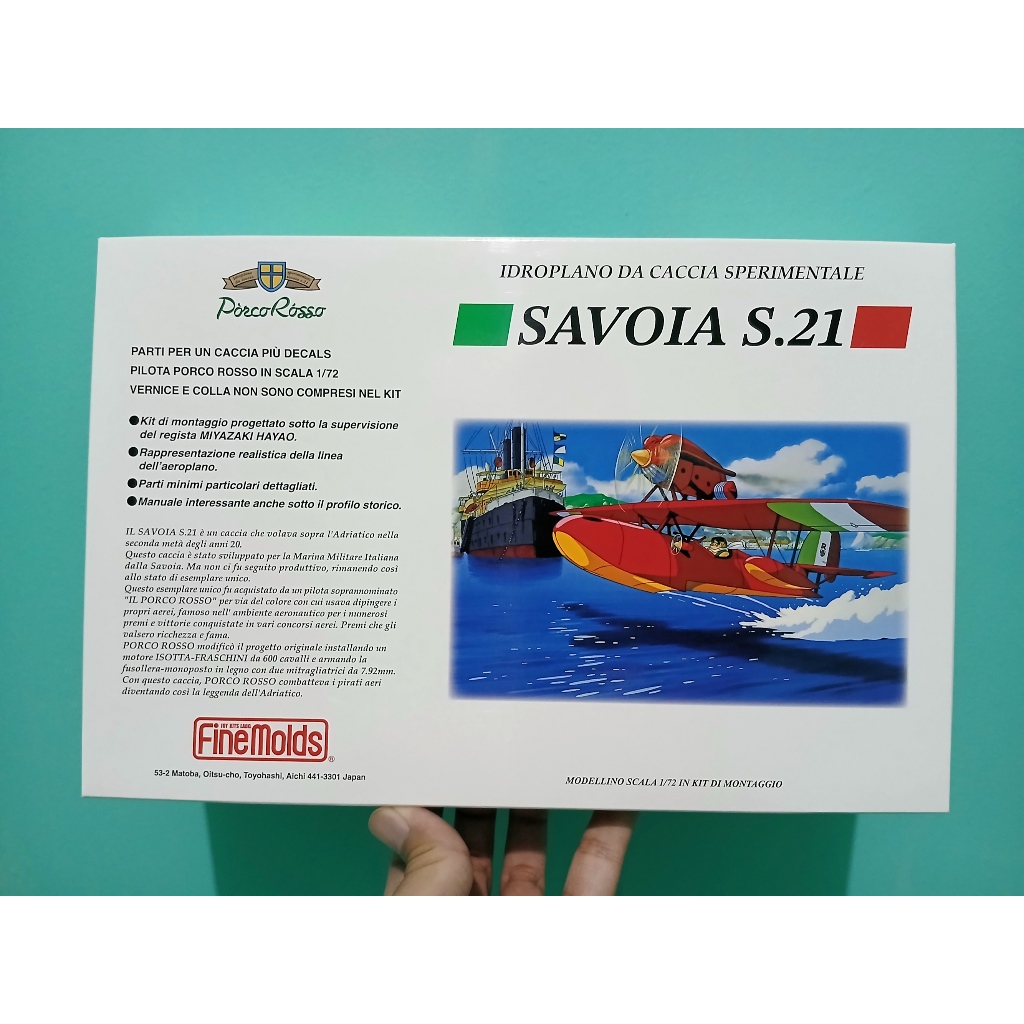 Jual Model Kit Miniatur Pesawat Savoia S.21F Fine Molds Porco Rosso Skala 72 Studio Ghibli ...