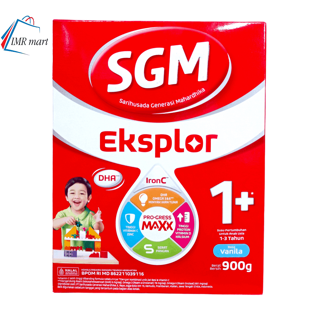 Jual SGM EKSPLOR 1 Tahun + Rasa Vanilla Berat 900 Gram Susu Anak Susu ...