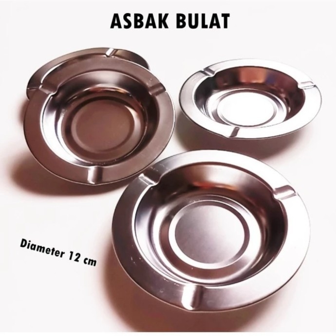 Jual ASBAK ROKOK STAINLES STEEL ANTI KARAT/ TEMPAT PUNTUNG ROKOK ...