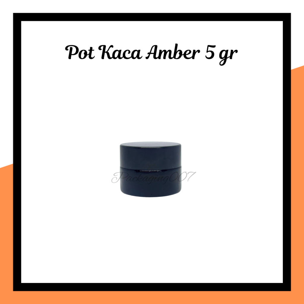 Jual Pot Cream Kaca / Botol Kaca Pot Amber / Pot Kaca Amber Coklat 5 ...