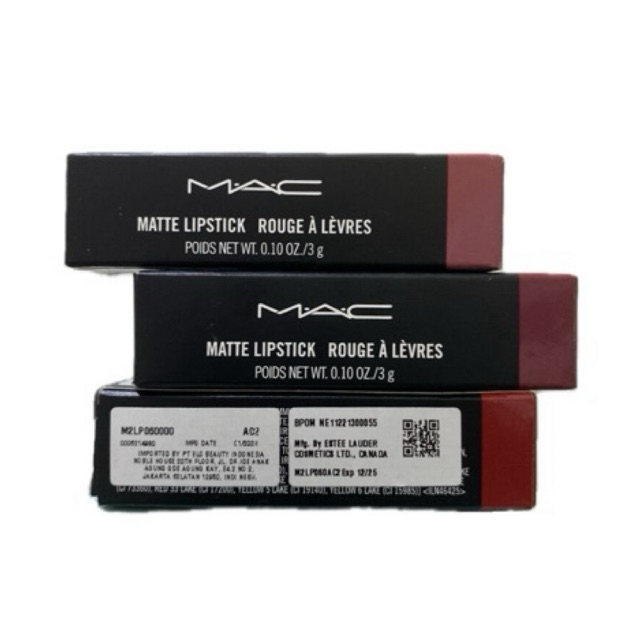 Jual MAC Matte Lipstick FULL SIZE (ORIGINAL BPOM) | Shopee Indonesia