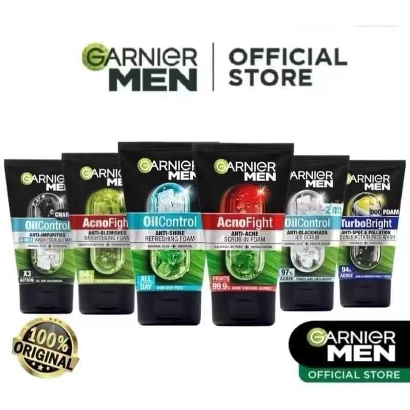 Jual Garnier men face wash 100 ml kemasan baru | Shopee Indonesia