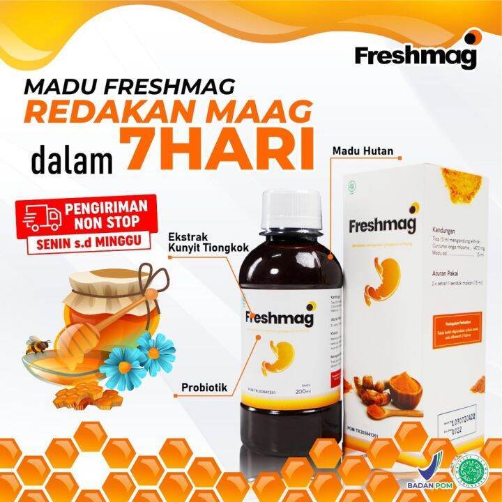 Jual FRESHMAG MADU LAMBUNG - SOLUSI CEPAT DAN TEPAT UNTUK ASAM LAMBUNG DAN MAAG | Shopee Indonesia