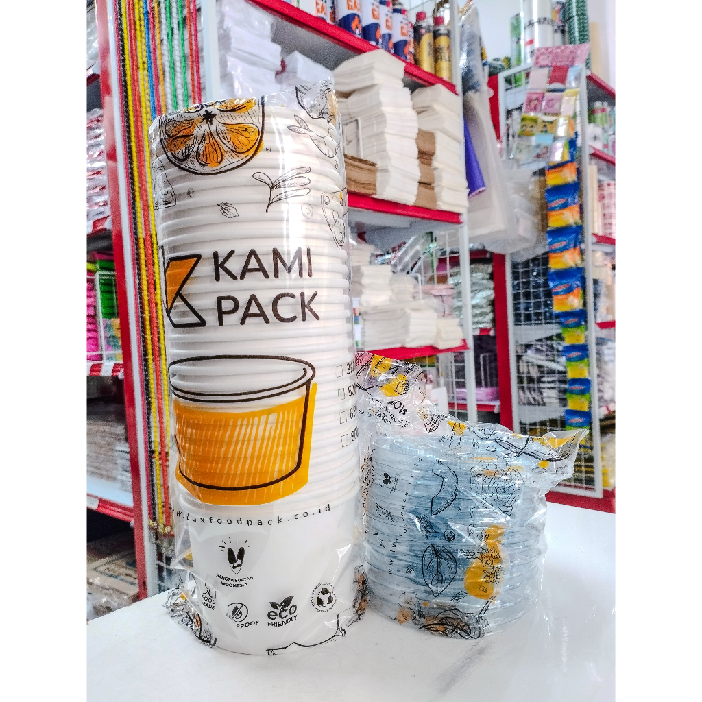 Jual Paper Bowl Putih + Tutup (500ml) / Mangkok Kertas Bakso / Rice ...
