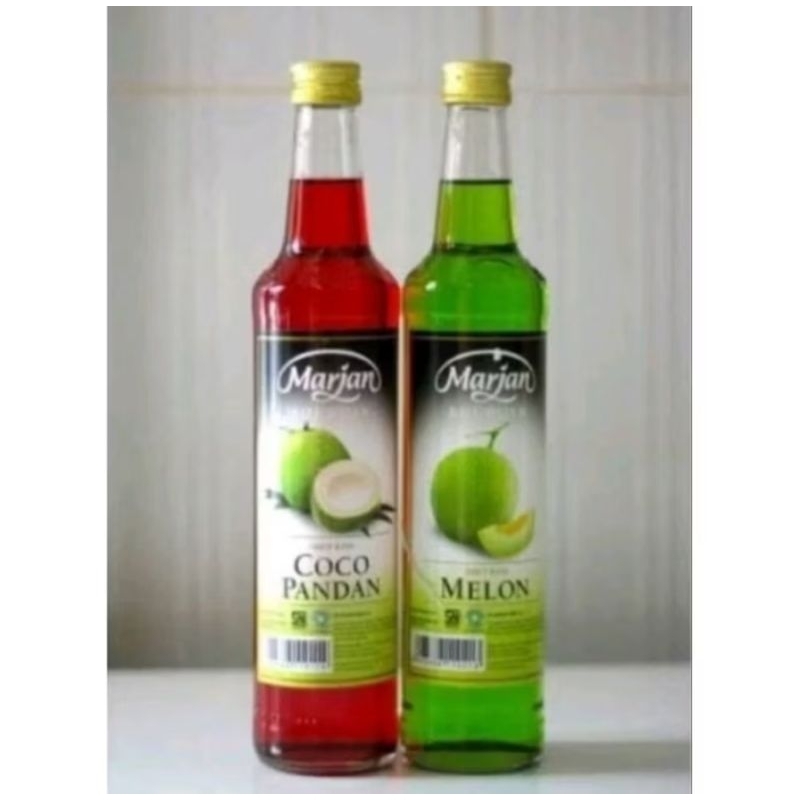 Jual siropmarjan ada dua rasa melon dan coconut. Berikan note untuk mau ...