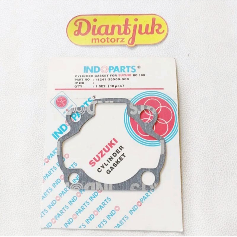 Jual Gasket Paking Perpak Cylinder Blok Boring Bawah Suzuki RC100 RC Bravo Sprinter Tornado GX ...