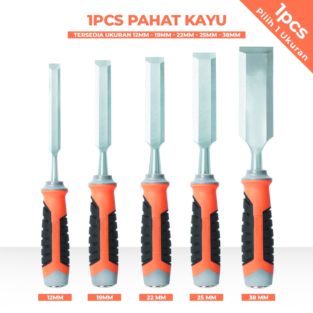 Jual Allefix Alat Pahat Kayu Pukul 12-38MM Punch Wood Chisel Tatah Kayu ...