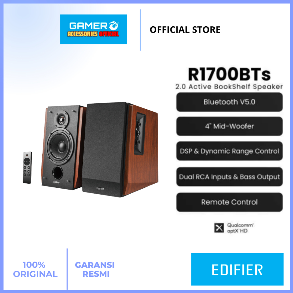 Jual Edifier R1700BTs / R1700 BTs 2.0 Active Bookshelf DSP Active ...