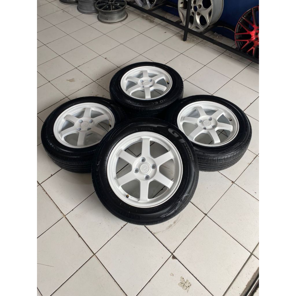 Jual VELG MOBIL MURAH BERKUALITAS TYPE TE37 R15 PNP MOBILIO CITY BRIO JAZZ VIOS YARIS CALYA ...