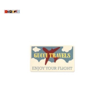 Jual sticker Gucci Travels enjoy your flight graphic stiker luggage ...