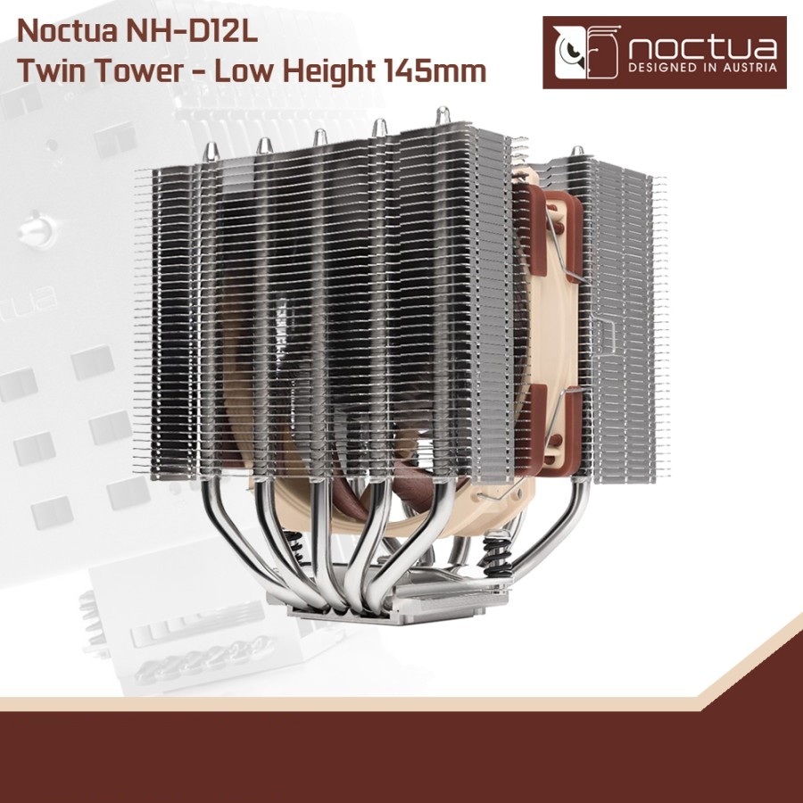 Jual HSF Noctua NH-D12L | Twin Tower Low Height | PWM CPU Air Cooler ...