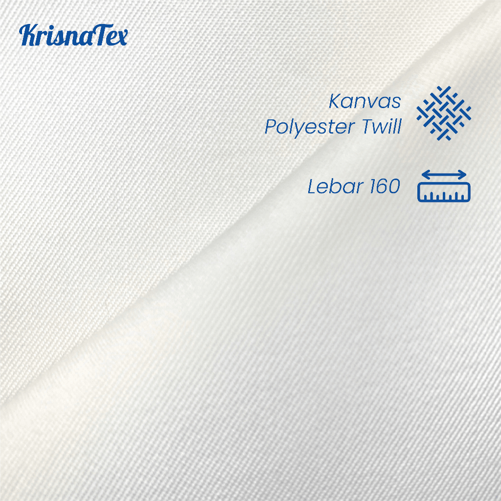 Jual Kain Kanvas Polyester Twill Lebar 160 cm Meteran - Bahan Sublim ...