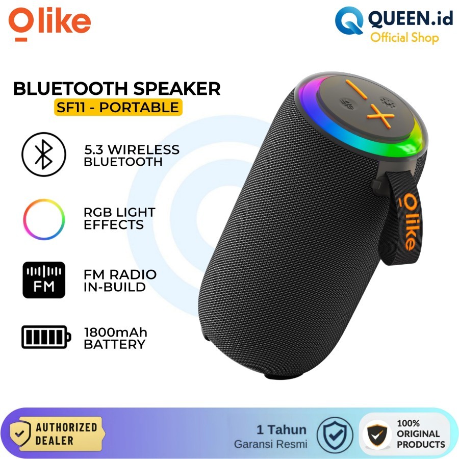 Jual Olike SF11 Wireless Portable Bluetooth Speaker BT 5.3 RGB Light ...