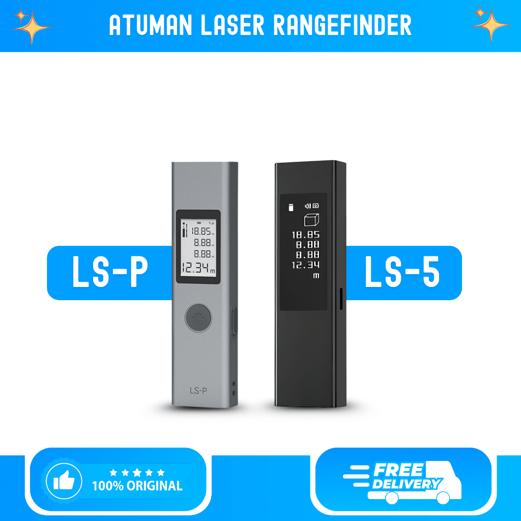 Jual Meteran Laser Digital Duka Atuman Lsp Ls5 Ls p Ls 5 Range Finder 40m | Shopee Indonesia