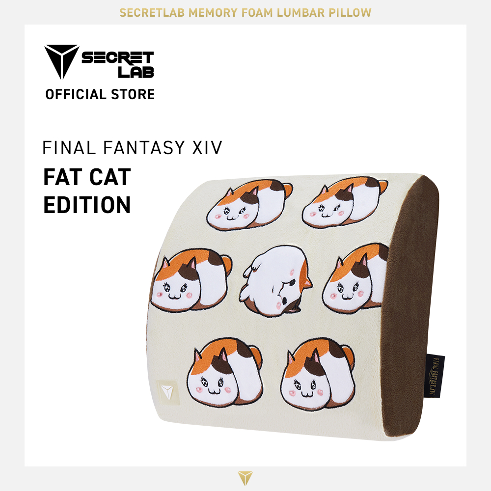 Jual Secretlab Memory Foam Lumbar Pillow FFXIV Fat Cat Edition | Shopee ...