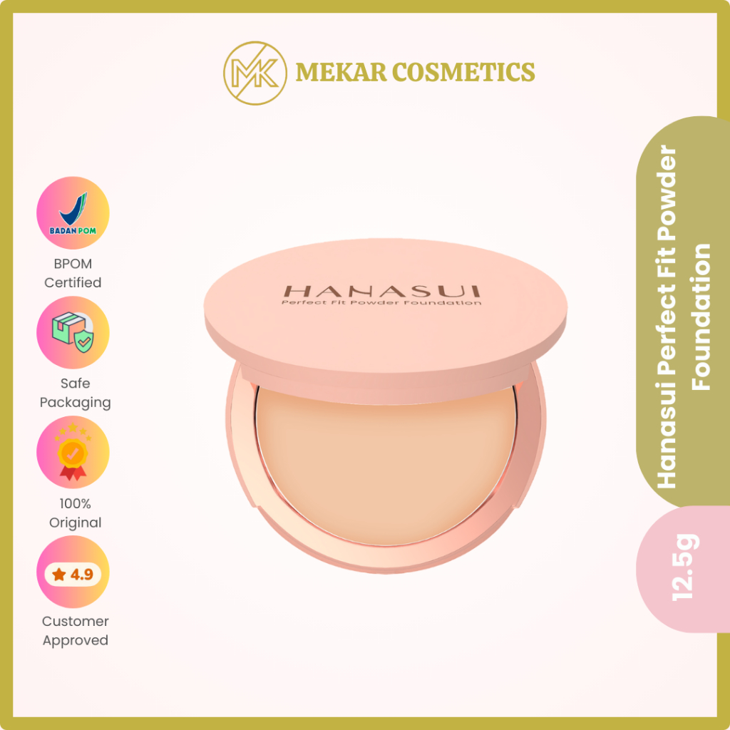 Jual HANASUI PERFECT FIT POWDER FOUNDATION | Shopee Indonesia