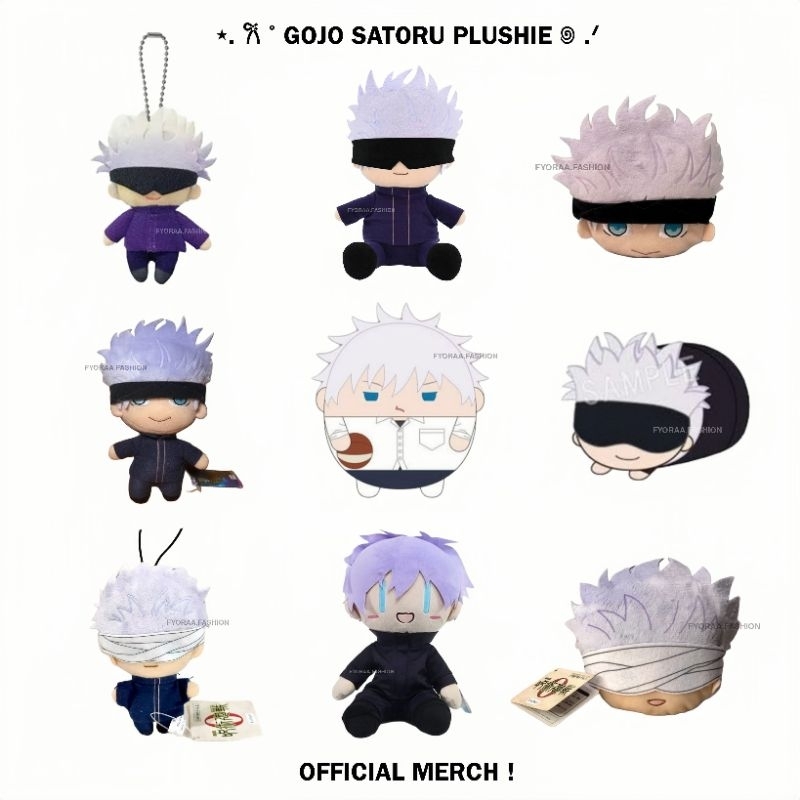 Jual ( OFFICIAL MERCH ) Gojo Satoru Plushie Keychain Original/Boneka ...