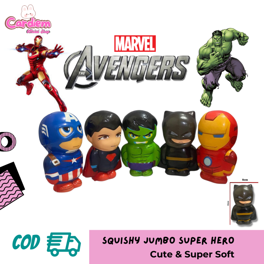 Jual Squishy Jumbo Karakter Super Hero Anime Cute Squishy Slow & Super ...