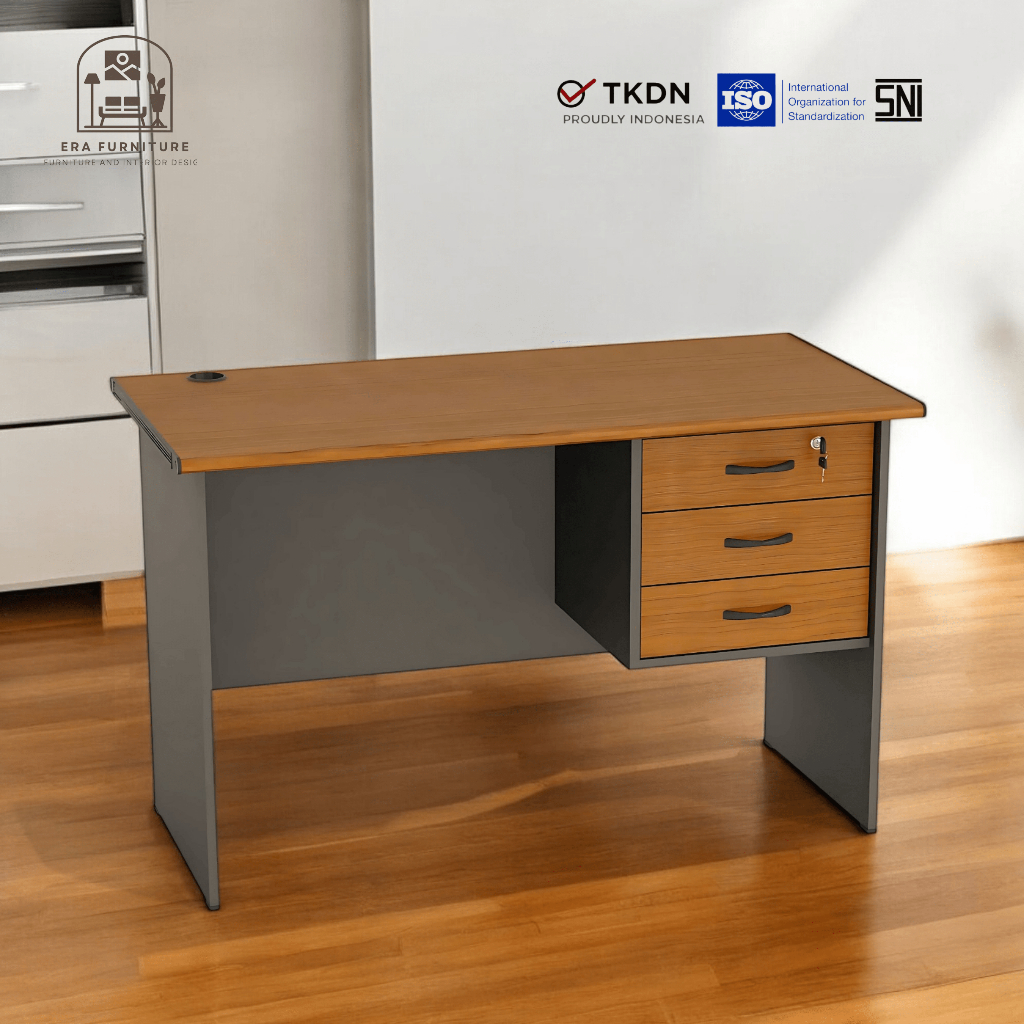 Jual Era Furniture - VIP MV 301 Meja Kantor 1/2 Biro 3 laci TKDN/ MEJA ...