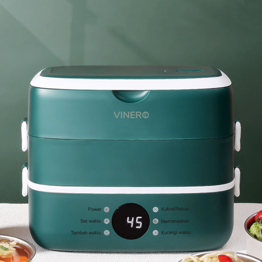 Jual Vinero Fers Electric Lunch Box Portable Warmer Kotak Makan Pemanas ...