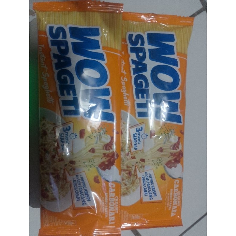 Jual instan spaghetti WOW SPAGHETTI rasa carbonara berat bersih 84g ...