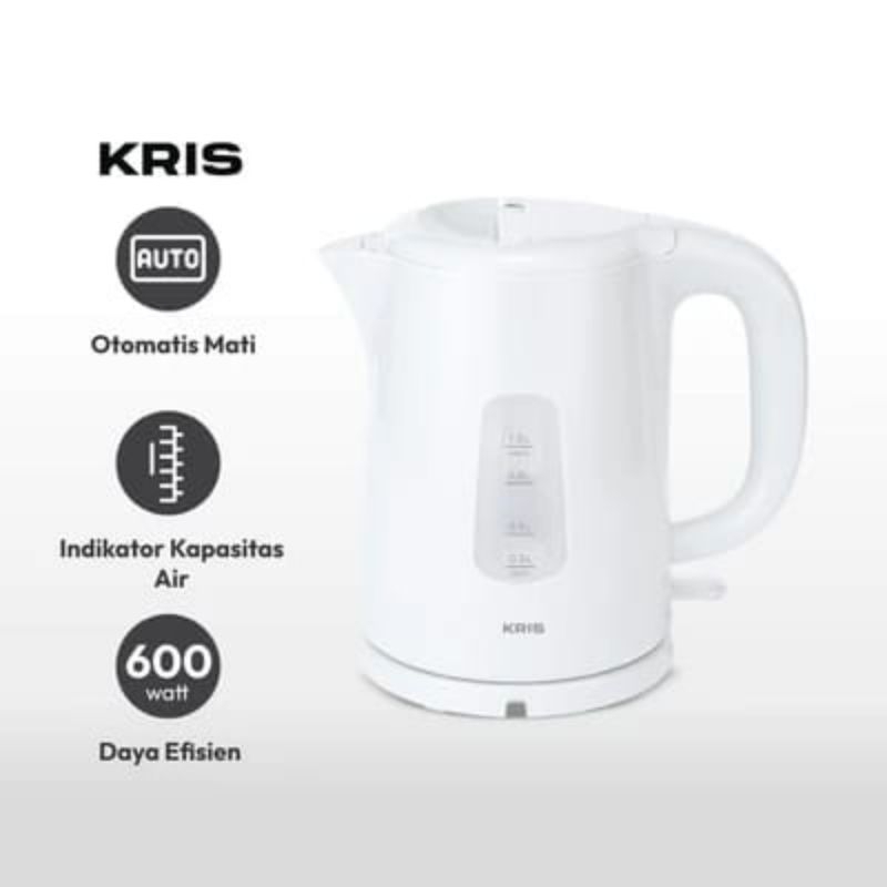 Jual Kris 1 Ltr Teko Listrik Plastik - Putih | Shopee Indonesia