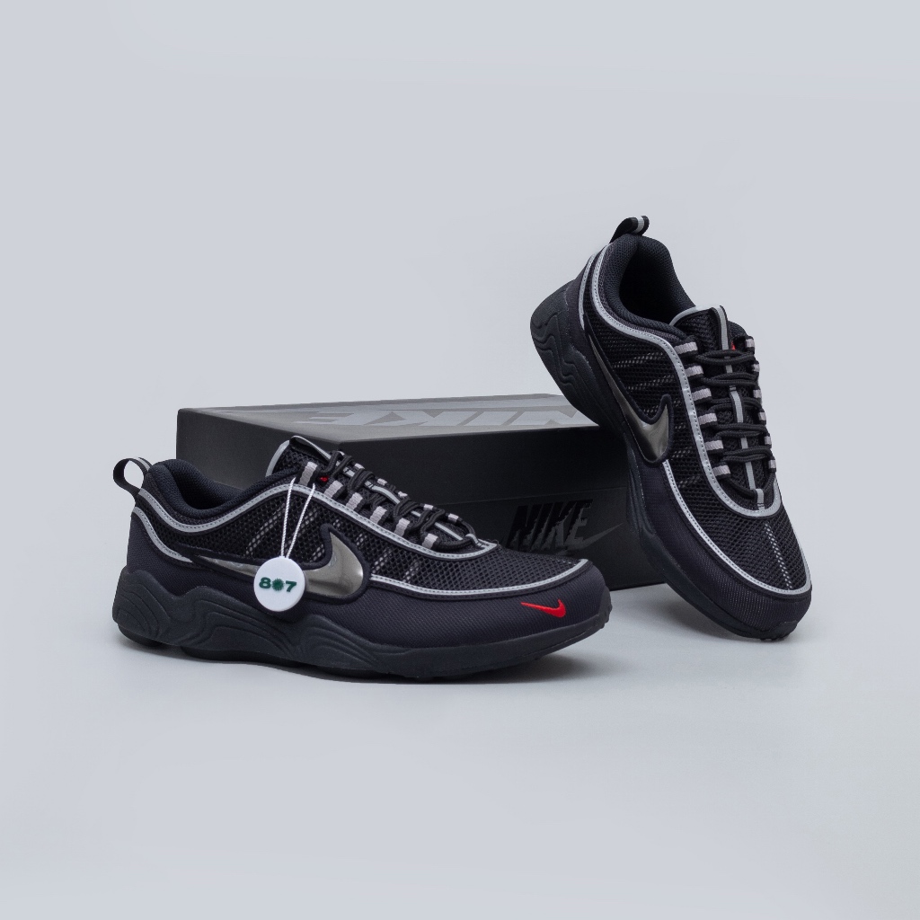 Jual Nike Air Zoom Spiridon Black Metallic Silver | Shopee Indonesia