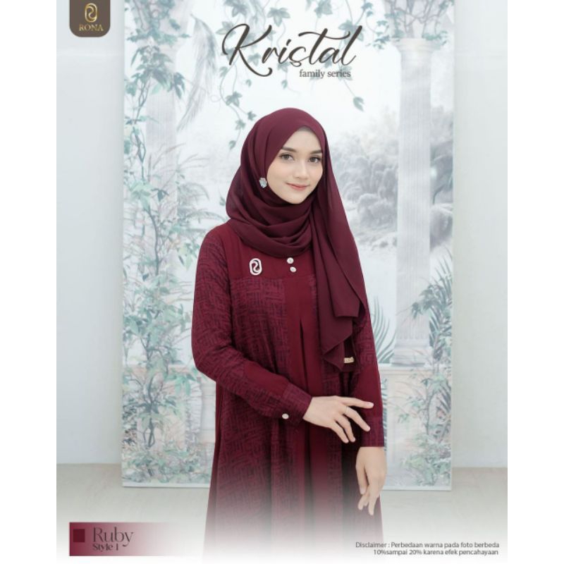 Jual Kristal Dress Style 1 Ruby M by Rona | Shopee Indonesia