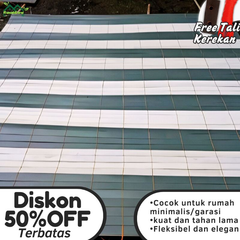 Jual Kerey Tirai Kayu Outdoor Motif Ukuran 260cm×200cm Bisa Custom ...