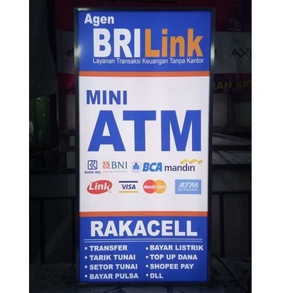 Jual STIKER VINYL NEON BOX AGEN BRILINK UKURAN : 60 X 120 CM (SEPASANG ...