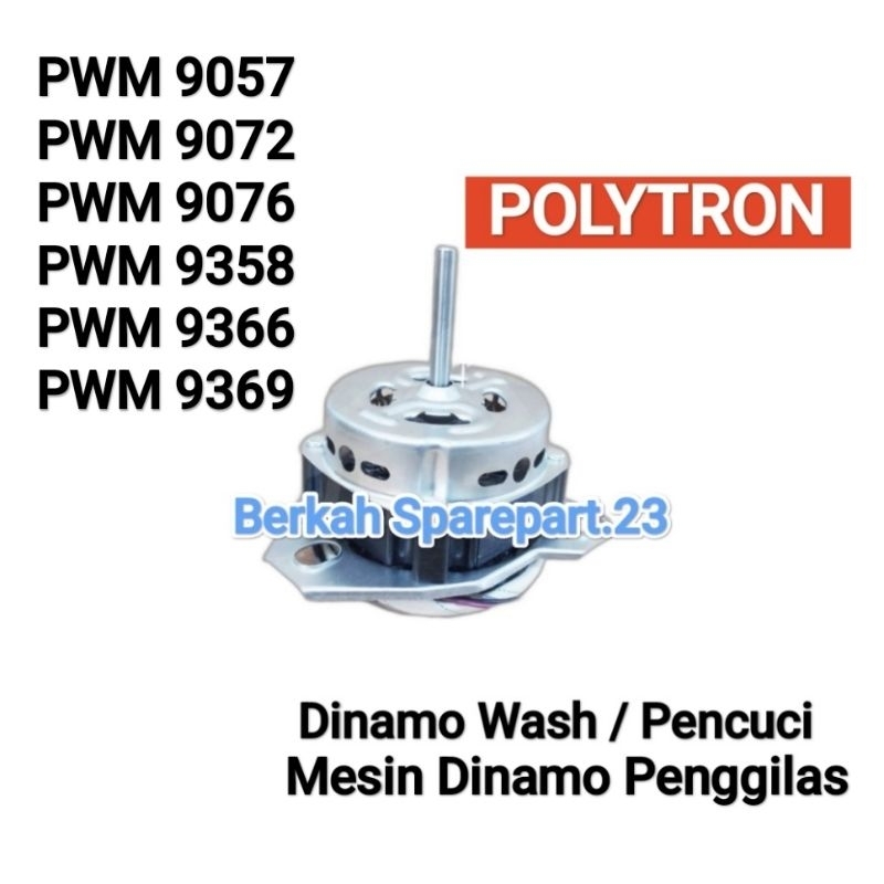 Jual DINAMO WASH POLYTRON 9 Kg PWM 9057 9072 9076 9358 9366 9369 Motor ...